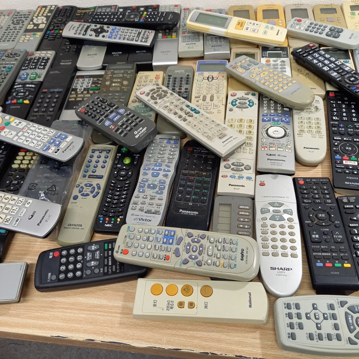 代購代標第一品牌－樂淘letao－リモコン ジャンク 大量セット テレビ エアコン オーディオ 照明 SANYO 東芝 SONY Panasonic VICTOR 三菱 SHARP AIWA ...
