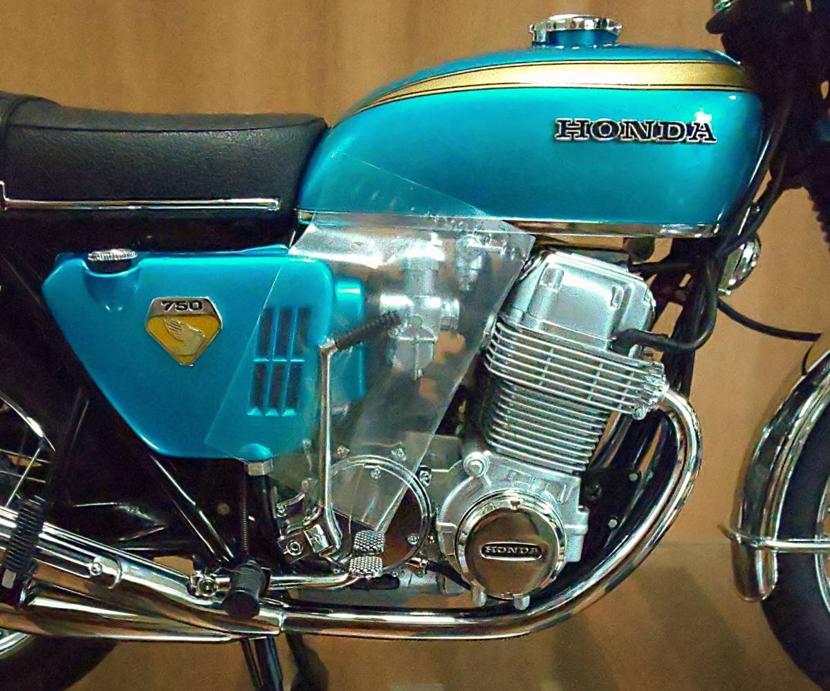 代購代標第一品牌－樂淘letao－【MINICHAMPS】 1/6 HONDA CB750 （Blue metallic 1968年 全長35cm