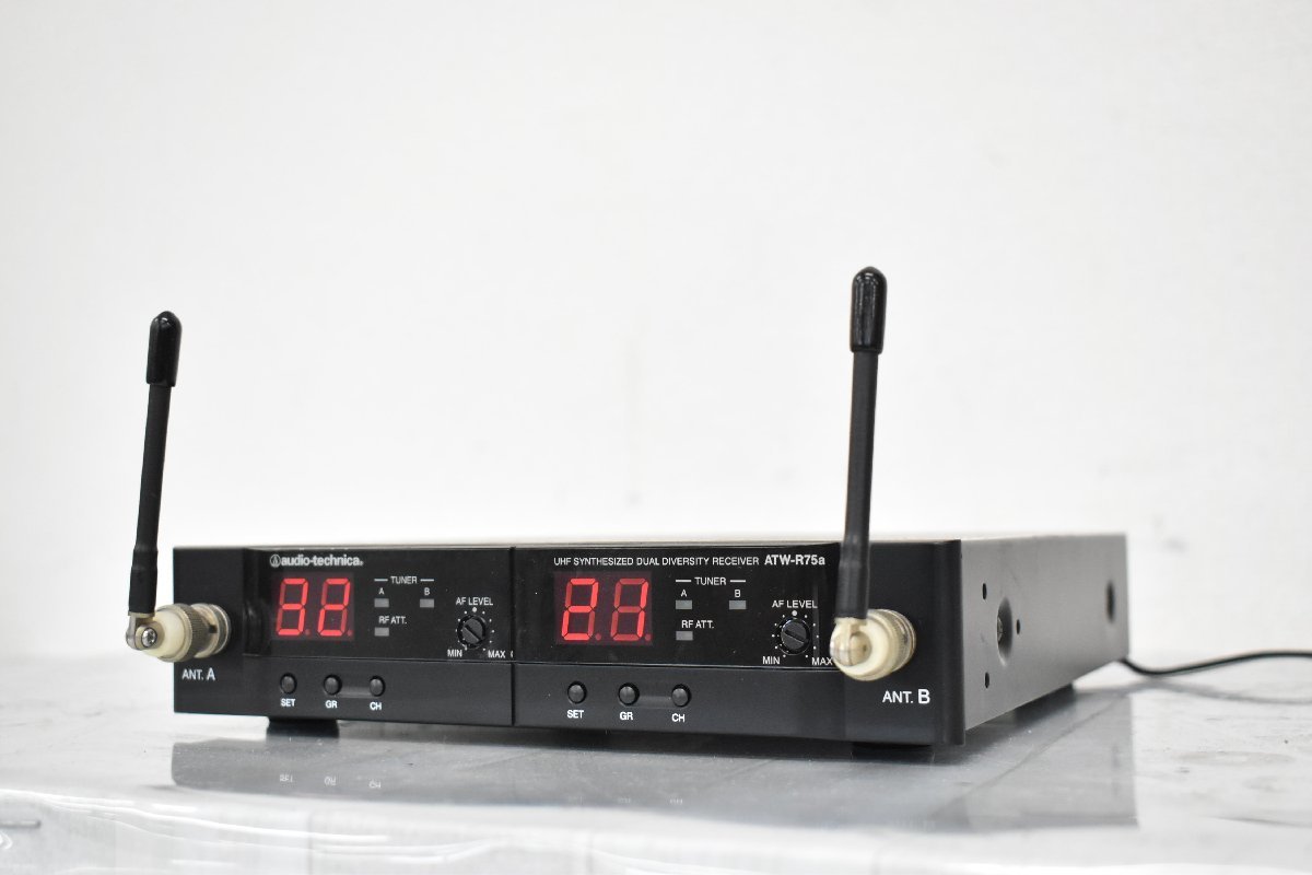 代購代標第一品牌－樂淘letao－Σ6135 現状品 audio-technica オーディオテクニカ UHFワイヤレスレシーバー ATW-R75a