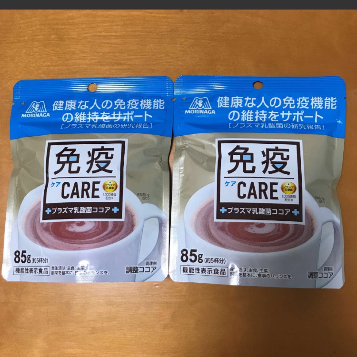 森永製菓 免疫CARE プラズマ乳酸菌 ココア 85g 2袋｜PayPayフリマ