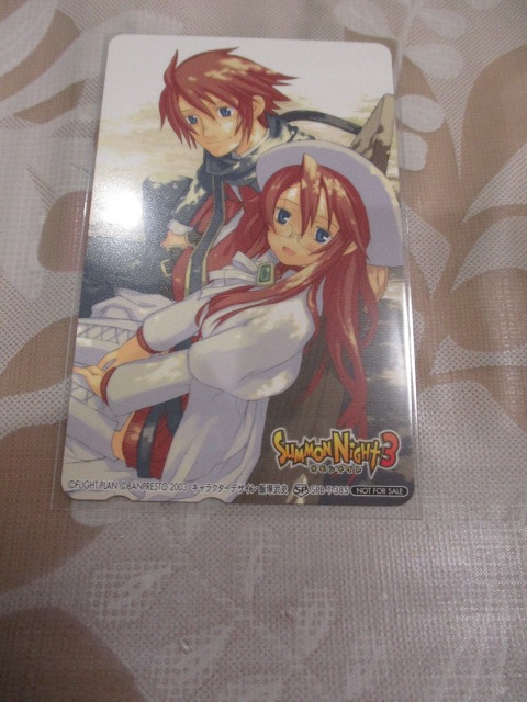 Yahoo!オークション - 【107】サモンナイト3 テレカ