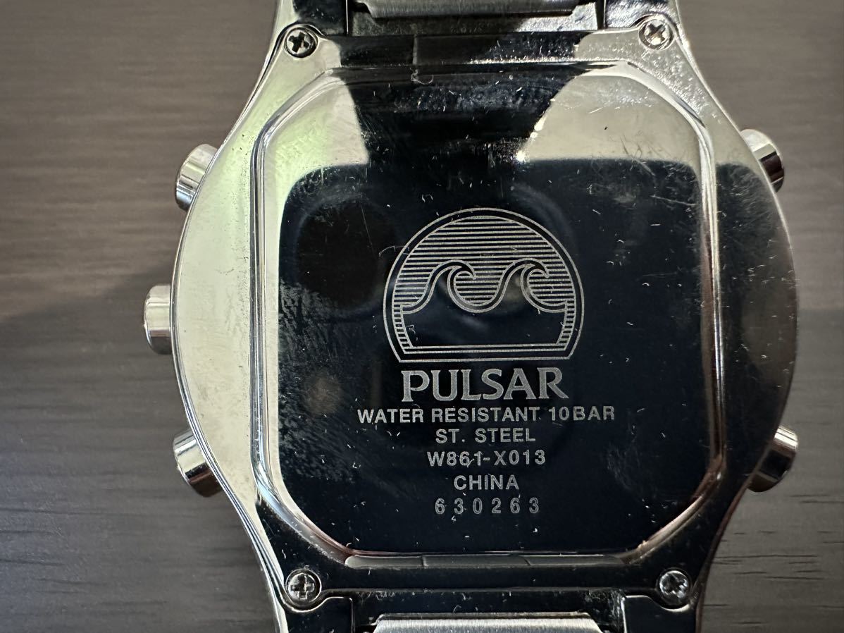 Yahoo!オークション - SEIKO セイコー PULSAR パルサー W861-X013 電池...
