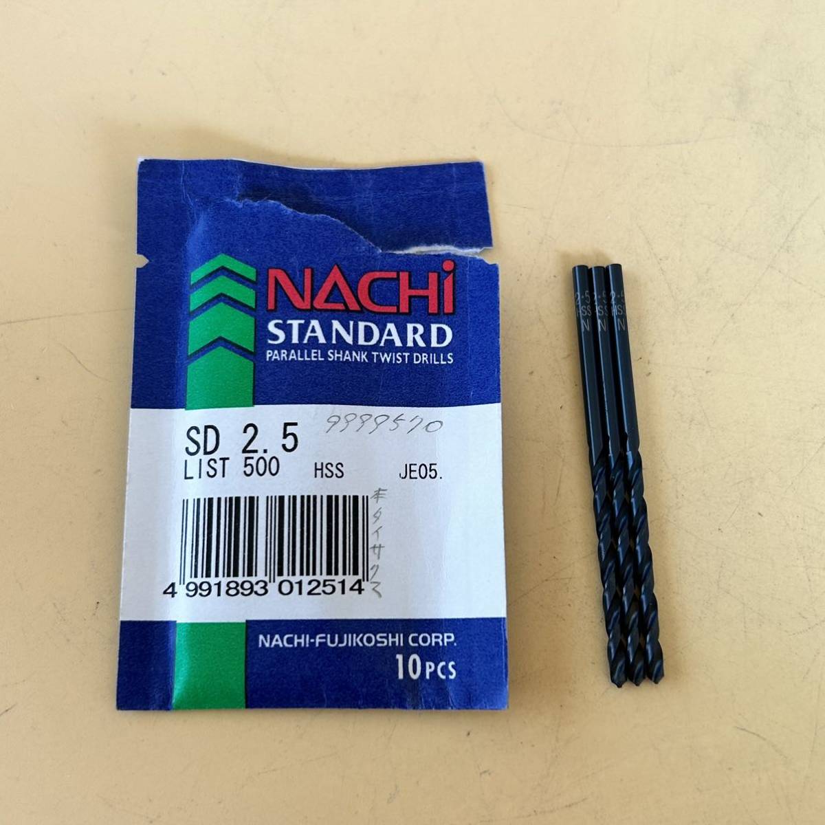 代購代標第一品牌－樂淘letao－100円〜★未使用★NACHI ナチドリル SD2.5 3本纏め STANDARD スタンダード