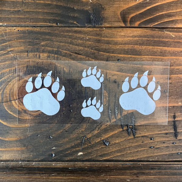 Yahoo!オークション - 【4枚セット】足跡 熊 爪痕 肉球 狼 10カラー カ...