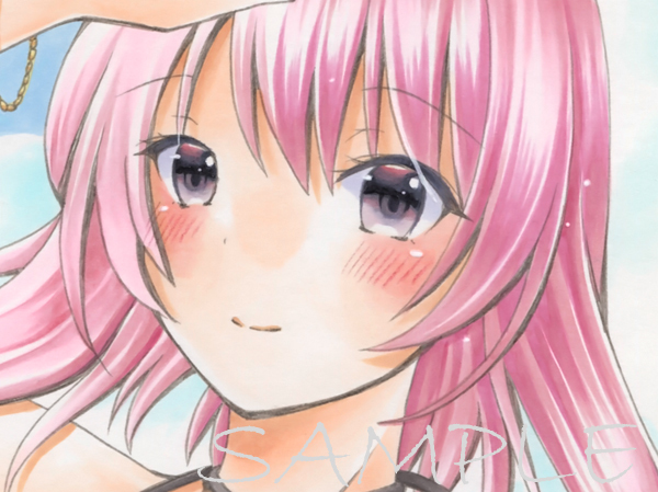 Yahoo!オークション - 手描きイラスト【オリジナル 水着】A4