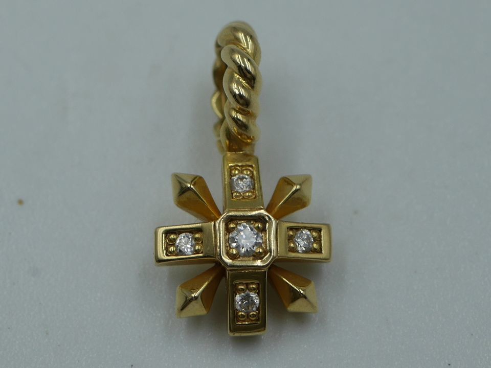 Yahoo!オークション - 送料込み 中古 SJX 18金 ダイヤモンドチャーム K...