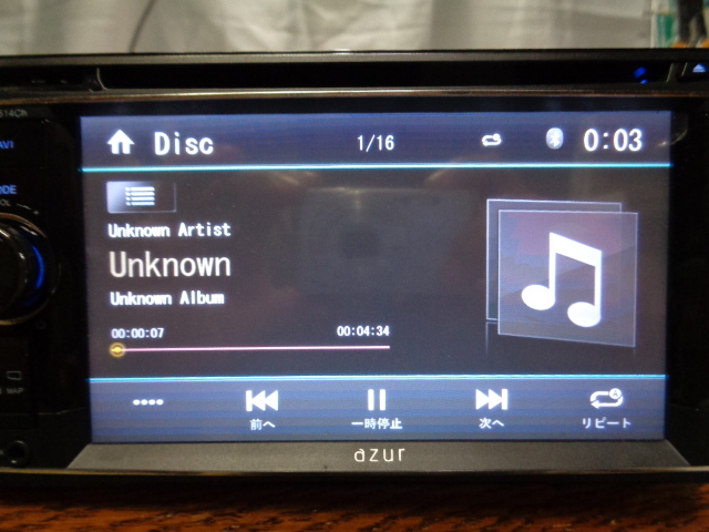 Yahoo!オークション - (F17) azur アズール メモリーナビ ANX-D614ch B...