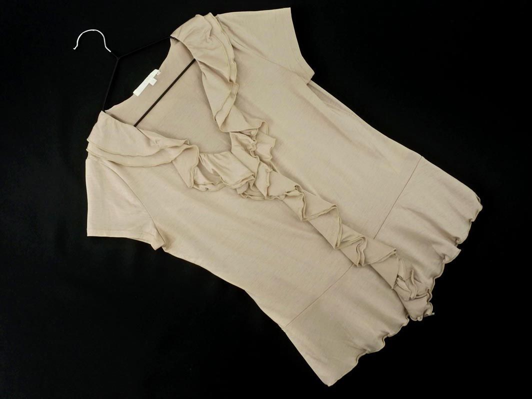 Yahoo!オークション - ネコポスOK ANAYI アナイ Vネック フリル カット...