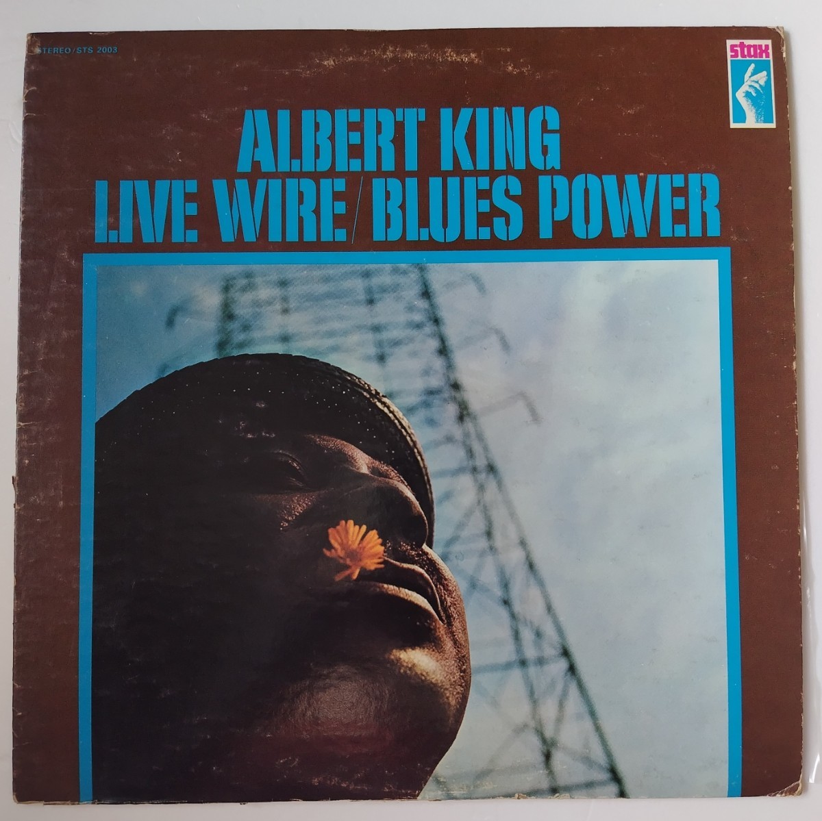 Albert King Live Wire Blues Power Red Snapping Finger Logo1968年 Stax
