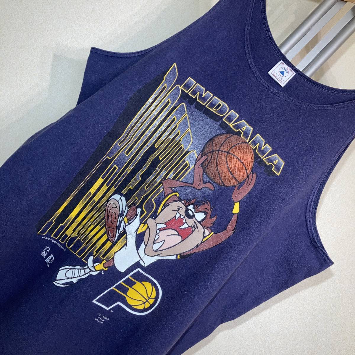 Yahoo!オークション - W572 90's/USA製古着 NBAペイサーズ タズマニア...