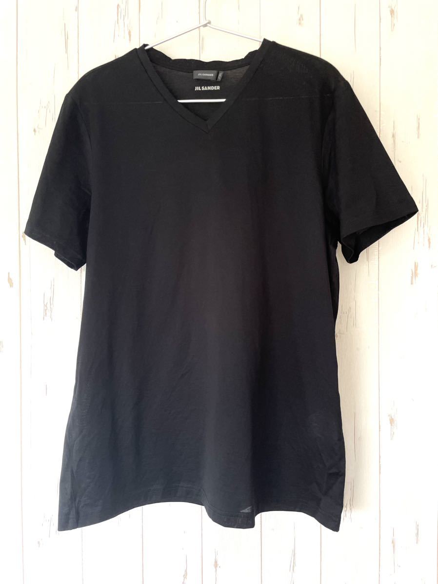 Yahoo オークション 未使用品 Jil Sander ジルサンダー ブラックvネ