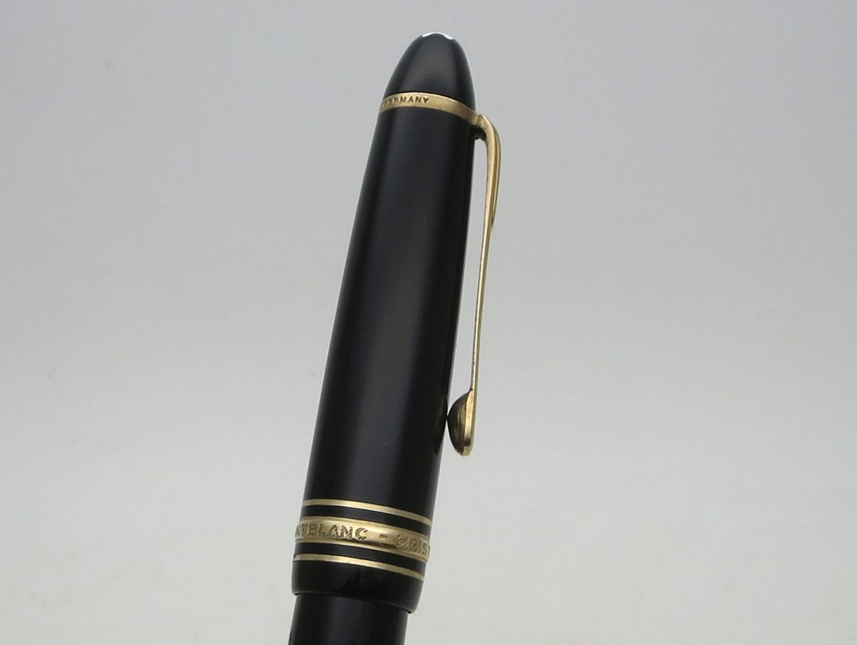 代購代標第一品牌－樂淘letao－1000円スタート 万年筆 MONTBLANC モンブラン マイスターシュテュック No.146 ペン先4810 14C 585刻印 ブラック 尻軸破損 7 ...