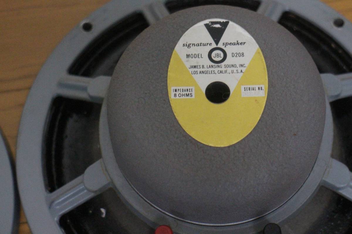 Yahoo!オークション - JBL D208 20cmコーン型フルレンジ スピーカーユ...
