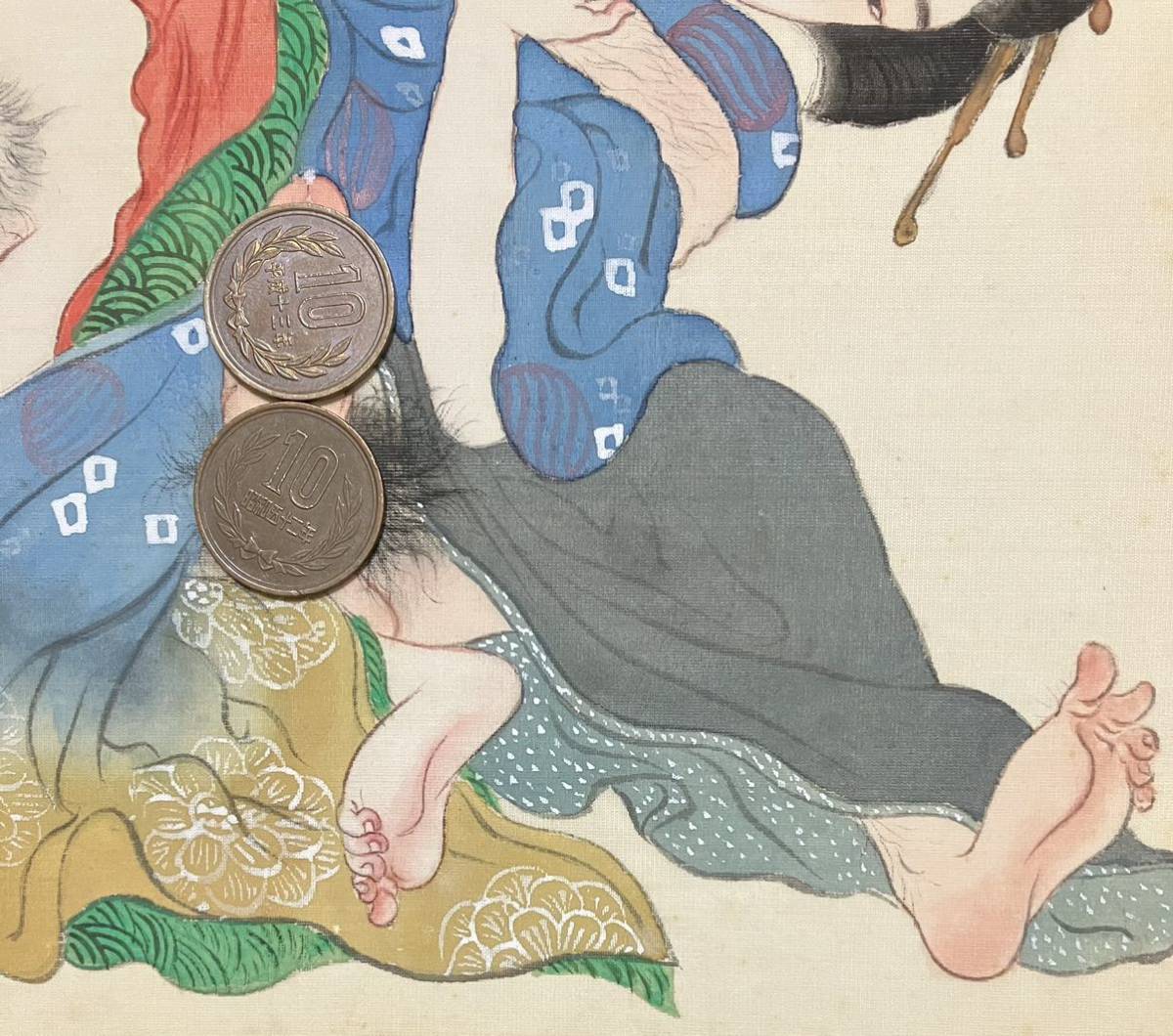 Andand 真作明治期肉筆春画 浮世絵 艶本 枕絵 秘画 裸婦 男根 春宮図 絹本 サイズ約26x20cm 31人物、菩薩|売買されたオークション情報、yahooの商品情報をアーカイブ公開