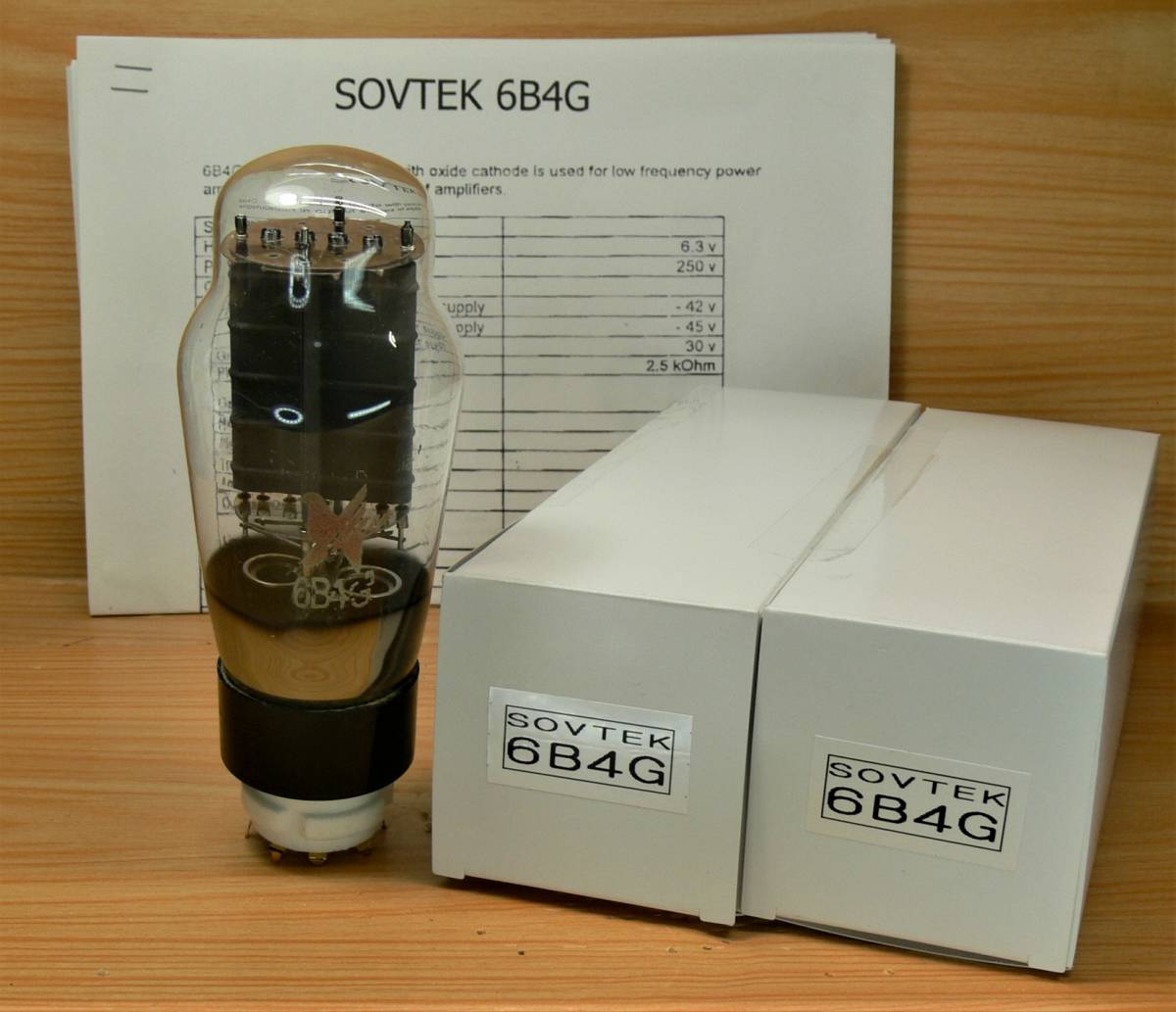Yahoo!オークション - SOVTEK 「6B4G」 6．3V 直熱三極管 2本ペア