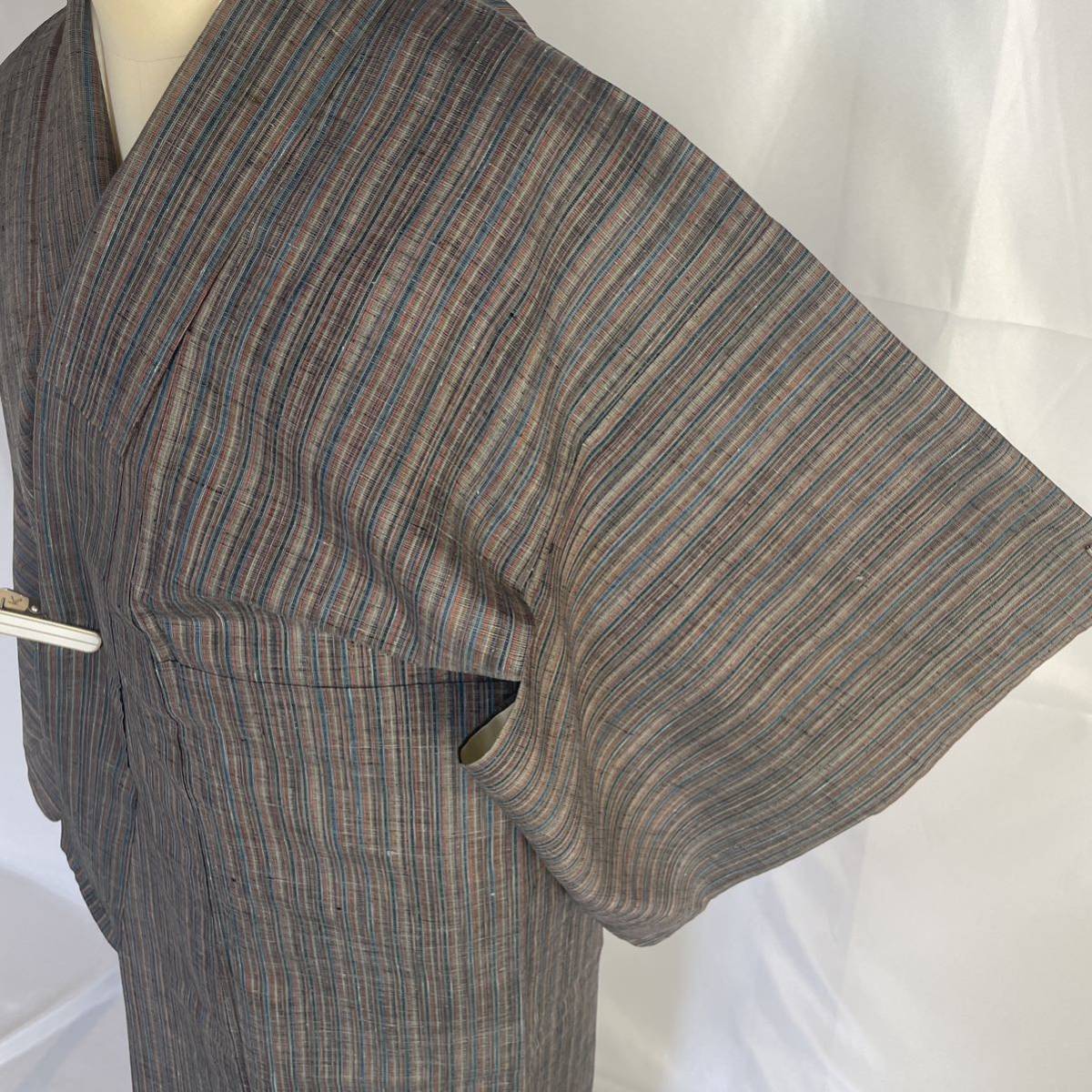 呉服屋 禅 ミンサー 花織紬 正絹 和装 和服 きもの #A617(中古)のヤフオク落札情報