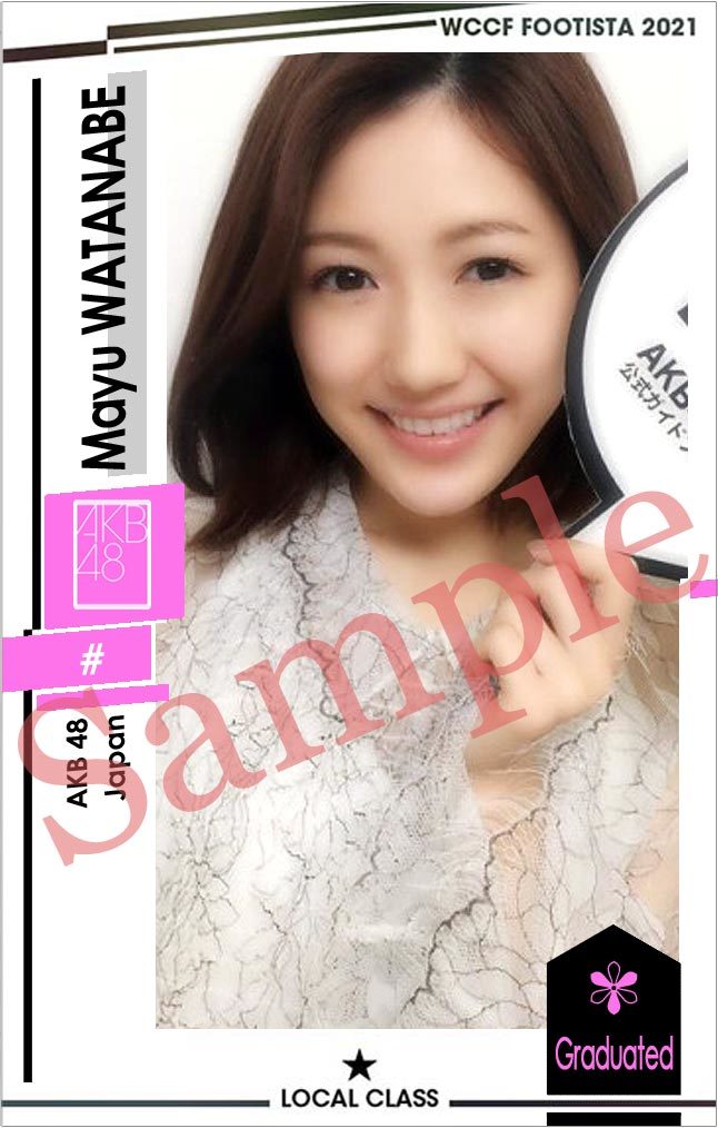 Yahoo!オークション - WCCF1枚＋FOOTISTA AKB 渡辺麻友 2枚セット