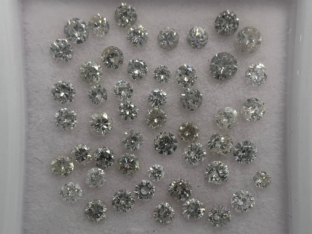 Yahoo!オークション - C7 合計約1.58ct 天然 ダイヤモンド ルース 最落...