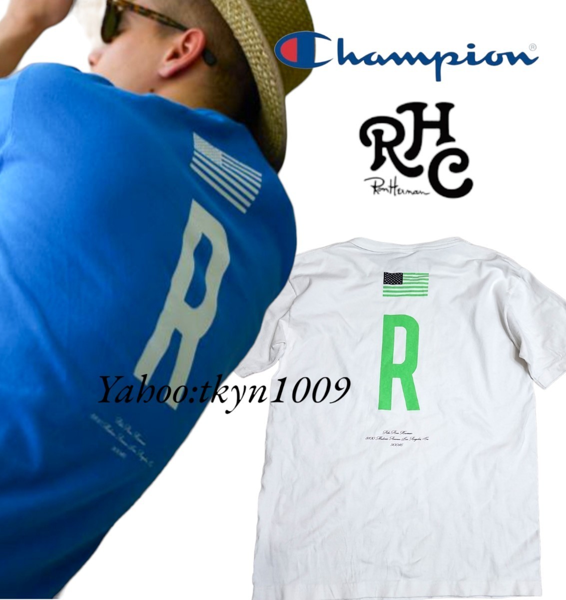 Yahoo!オークション - champion × RHC RON HERMAN チャンピオン ロン...
