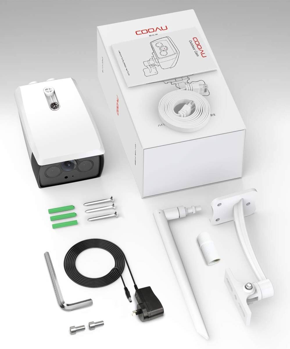 Yahoo!オークション - COOAU防犯カメラ 2K/400万画素 遠隔操作ios/andr...