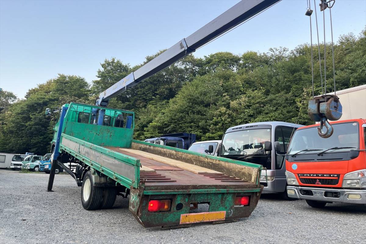 Yahoo!オークション - 動画有 売り切り H18年 日野 レンジャー 3段クレ...