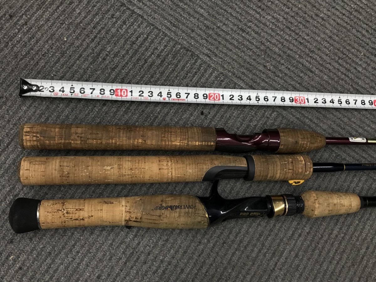 0803-129MK⑥21585 釣竿まとめ 3点セット バスロッド シマノ Scorpion EV スコーピオン DAIKO PRESTIGE MASTERS BASS PRO SHOPS ...