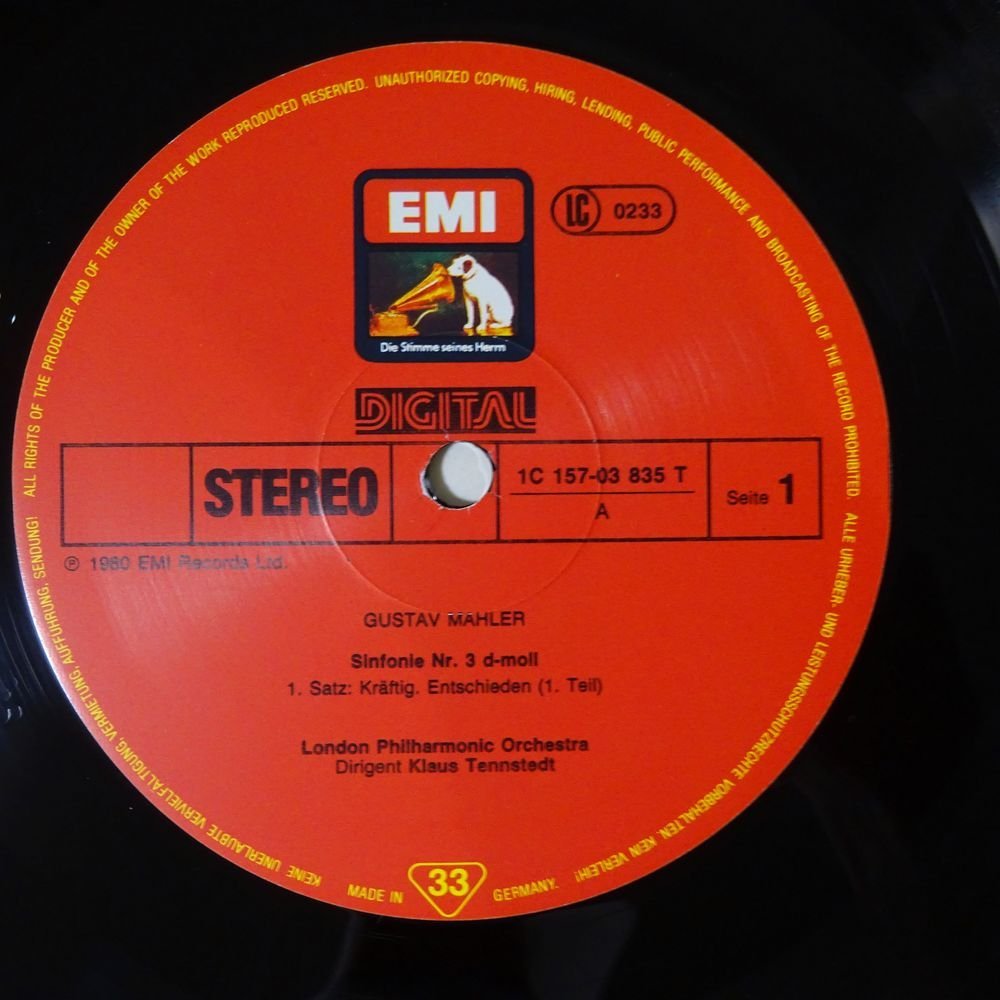 Yahoo!オークション - 19053023 【独EMI/2LP】テンシュテット マーラー...