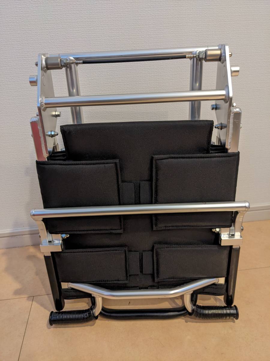 Yahoo!オークション - 【前輪新品】日進医療器 高級 携帯 車いす NAH-2...