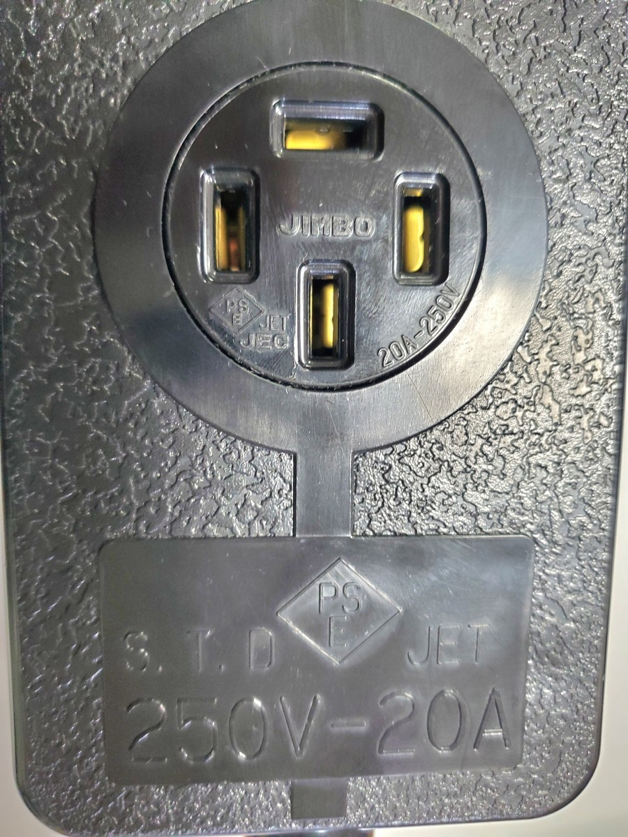 Yahoo!オークション - 【美品】JIMBO 三相タップ コード約4900mm 接地...