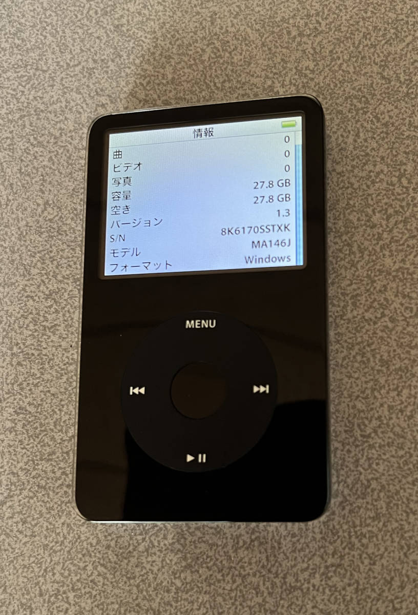 代購代標第一品牌－樂淘letao－【美品】iPod classic 第5世代 30GB ブラック MA146J/A