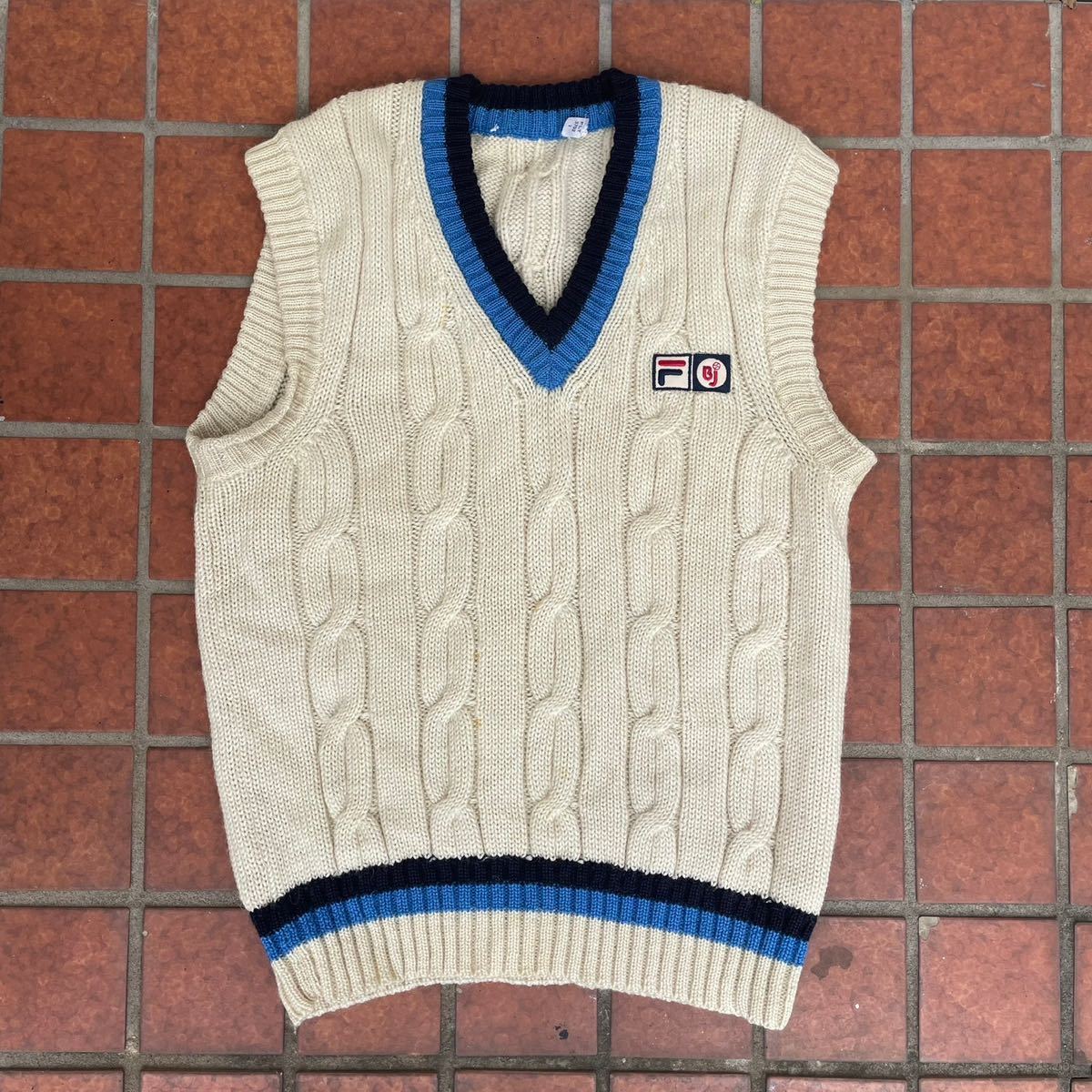 Yahoo!オークション - 80s FILA BJORN BORG ビヨンボルグ ケーブルウー...