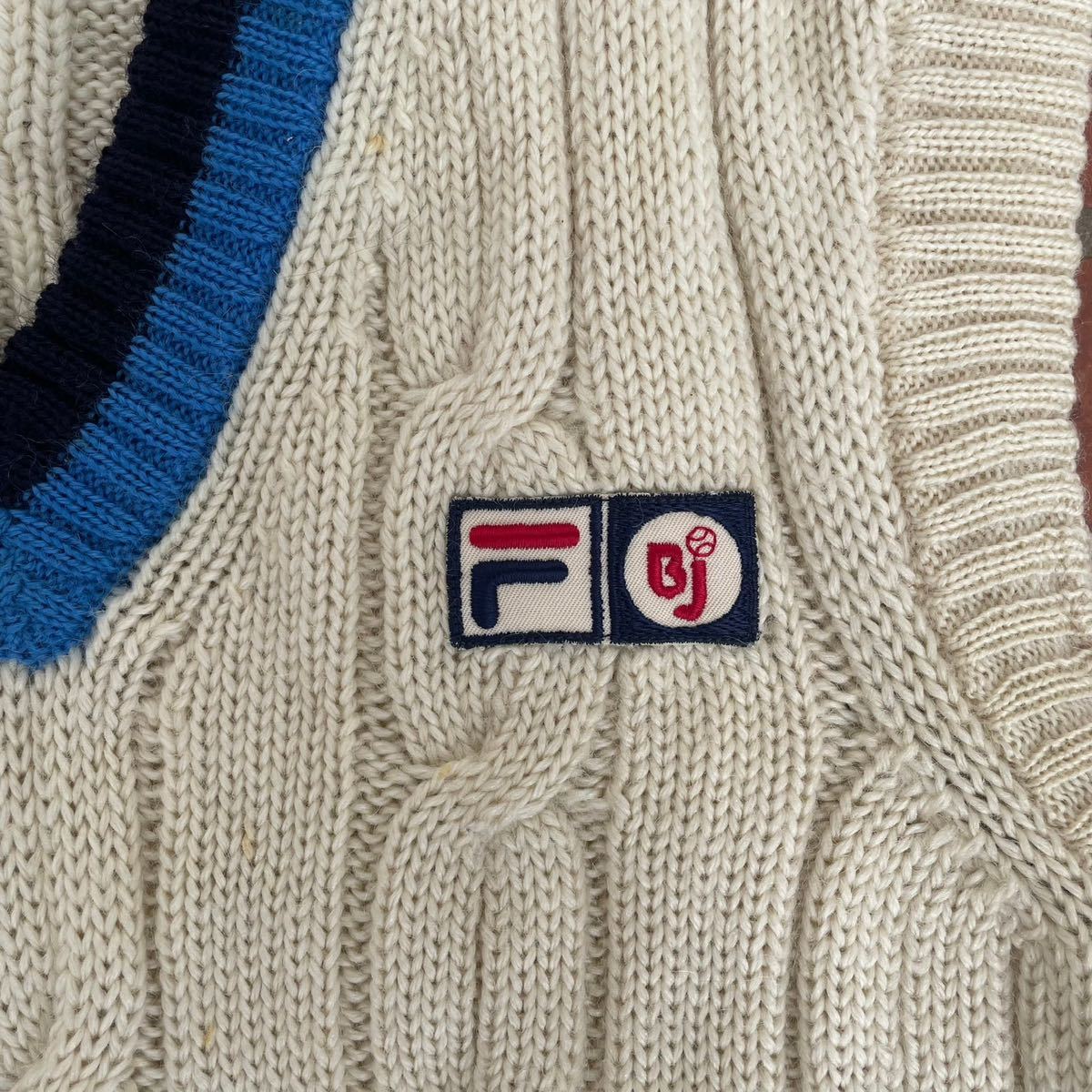 Yahoo!オークション - 80s FILA BJORN BORG ビヨンボルグ ケーブルウー...