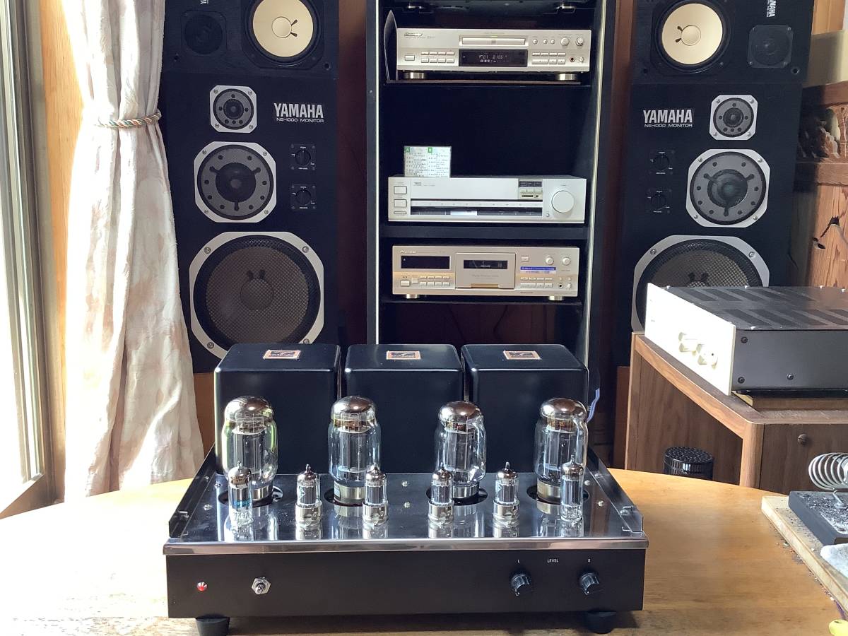 Yahoo!オークション - 美品 三栄無線 KT88(UL)-PP 60W×2 パワーアン...