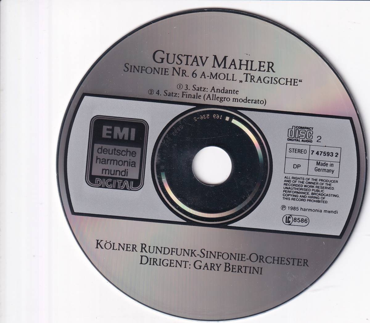 Yahoo!オークション - 西独EMI初期盤(DHM/全面アルミ蒸着) ベルティー...