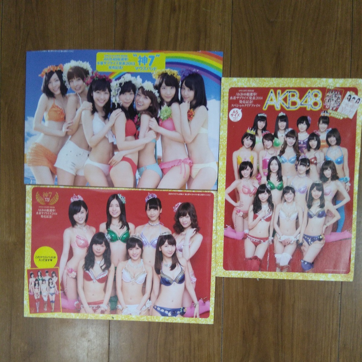 AKB48 総選挙！ ”神7” 水着サプライズ発表2013 2014 マウスパッド 水着サプライズ発表2014 クリアファイル 非売品｜代購幫