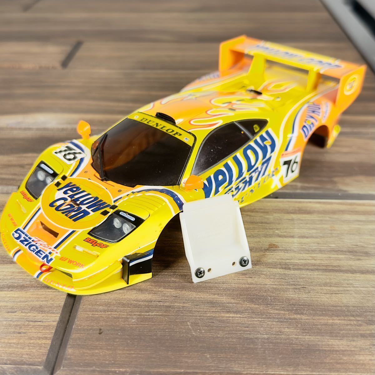 代購代標第一品牌－樂淘letao－京商 ミニッツ MINI-Z イエローコーン マクラーレン F1 GTR ボディ