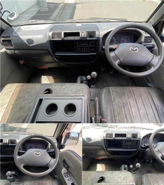 代購代標第一品牌－樂淘letao－八戸発 H14年 MAZDA マツダ ボンゴバン SK22M DX ディーゼル 5速MT 4WD ルーフキャリア 売切!!