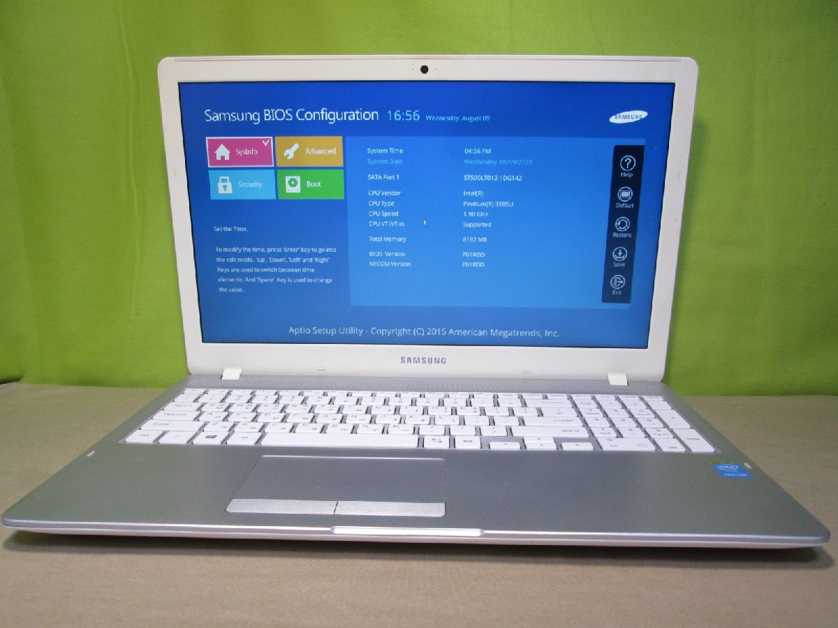 Samsung NT500R5H-K21W Pentium 3805U 1.9GHz 海外モデル 電源投入可 ジャンク 86281(ノートブック、ノートパソコン)｜売買されたオークション情報 ...