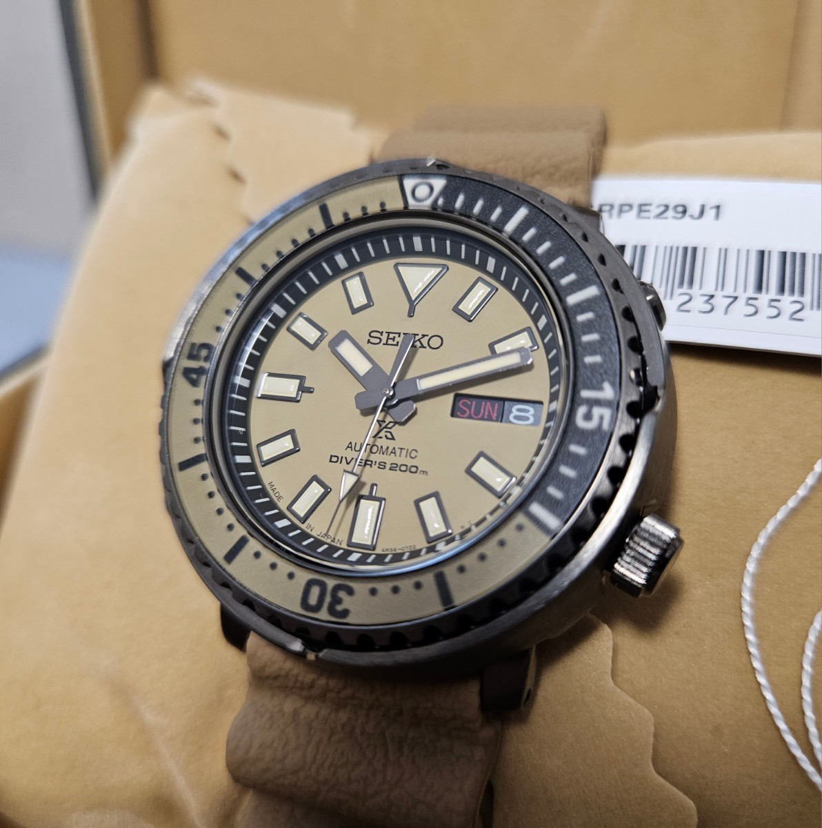 値下 未使用 SEIKO プロスペックス SRPE29J1 ミニツナ缶 自動 値下 未使用 SEIKO プロスペックス SRPE29J1 ミニツナ缶 自動