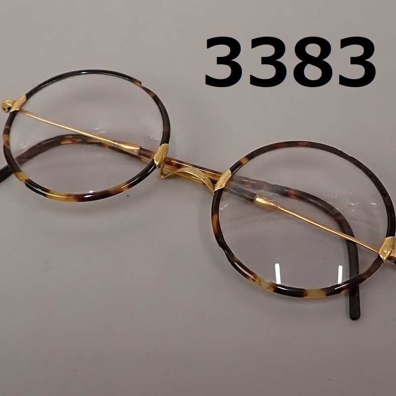 AC-3383 アンティーク べっ甲 丸メガネ K18 刻印あり 約19.8g 虫くいあり(鼈甲)｜売買されたオークション情報、yahooの商品情報をアーカイブ公開 - オークファン ...