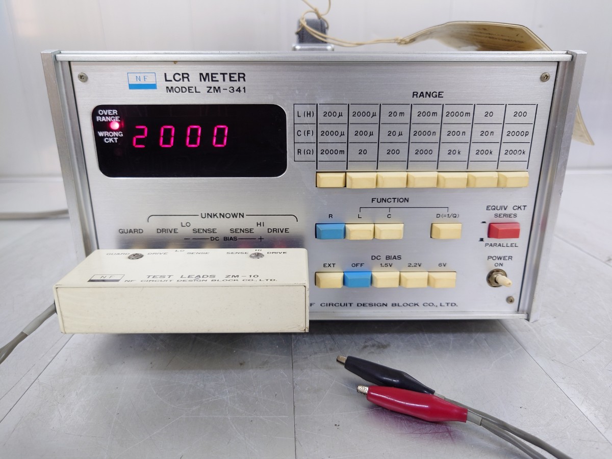 NF LCRメーター ZM-341 テストリード ZM-10 通電のみ確認 ジャンク品(アマチュア無線)｜売買されたオークション情報、yahooの商品情報をアーカイブ公開 - オークファン ...