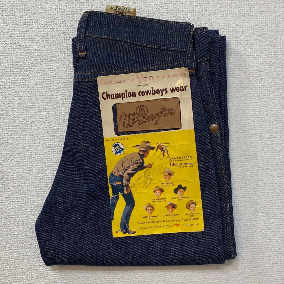 Yahoo!オークション - K103 希少 デッドストック アメリカ 製 WRANGLER...