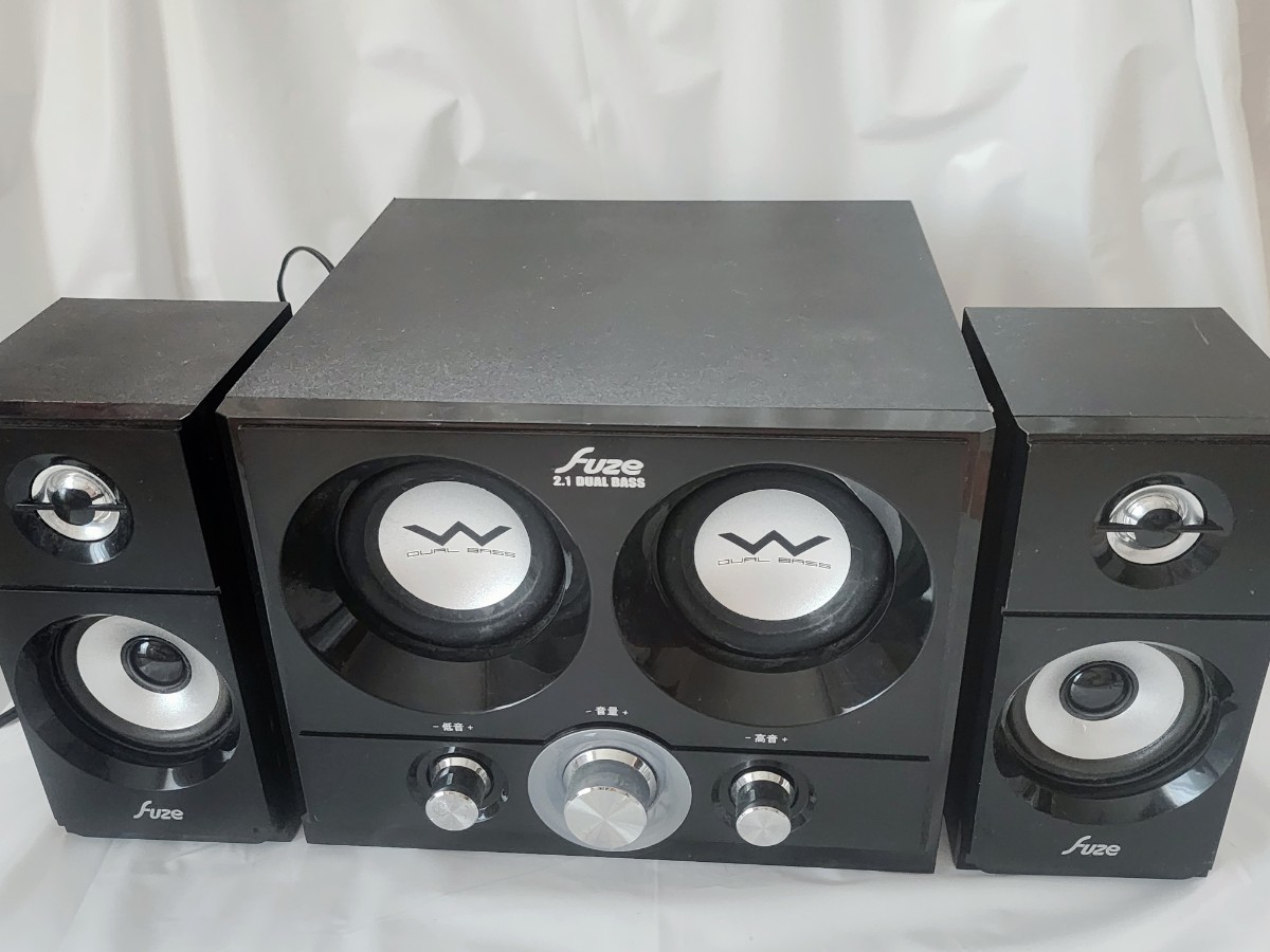 Yahoo!オークション - fuze アンプ内蔵2.1スピーカーシステム AVS25