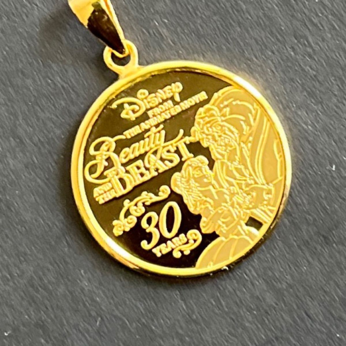 未使用 美女と野獣 1/10oz 限定品 純金コインペンダント K24 未使用 美女と野獣 1/10oz 限定品 純金コインペンダント K24