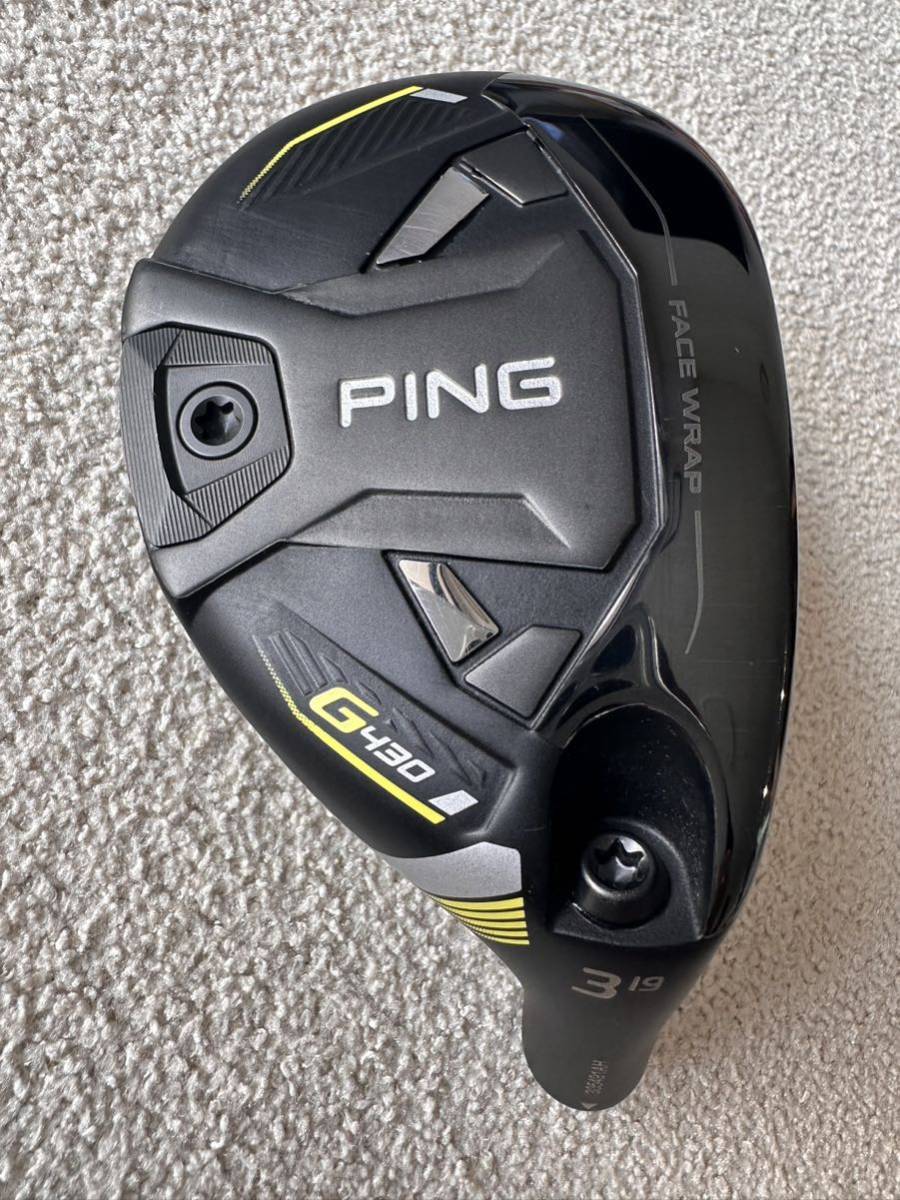 PING ピン G430 3U 3H 19° ヘッド ハイブリッド ユーティリティ ヘッドカバー付 日本仕様(ヘッド)｜売買されたオークション情報、yahooの商品情報をアーカイブ公開 ...
