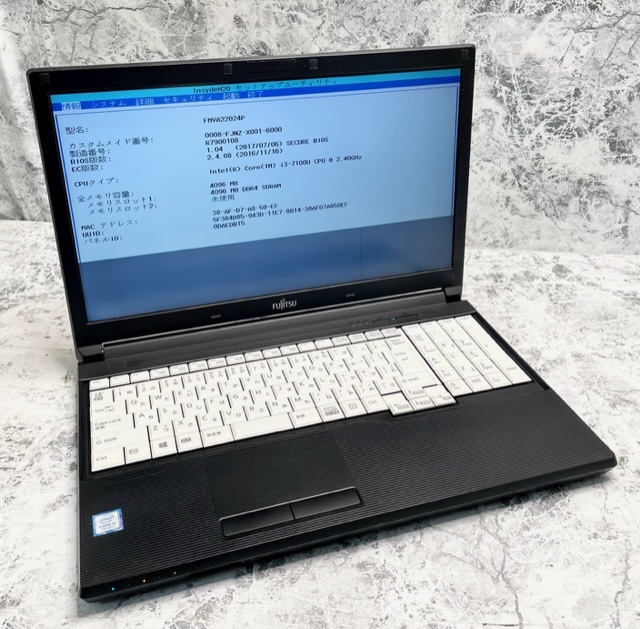 Yahoo!オークション - T2070 FUJITSU LIFEBOOK A577/RX Core i3-7100U ...