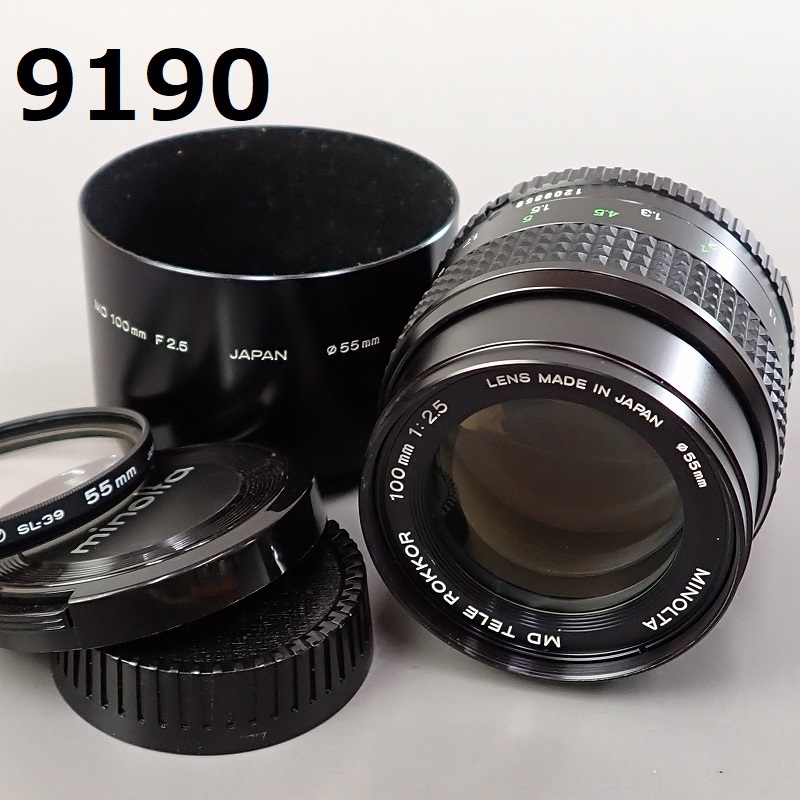 Yahoo!オークション - FK-9190 MINOLTA MD TELE ROKKOR 100㎜ 1 2.5 美...
