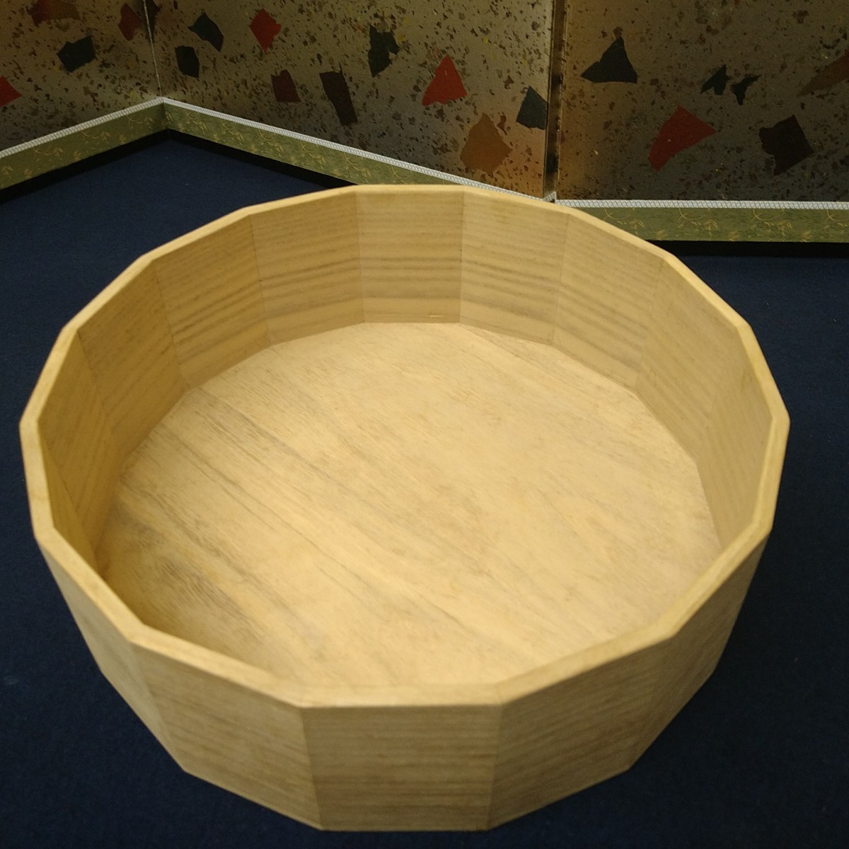 代購代標第一品牌－樂淘letao－A699 桐茶櫃 ちゃびつ 茶器入 16面 蓋裏漆塗 紙箱入 お茶道具 煎茶道具