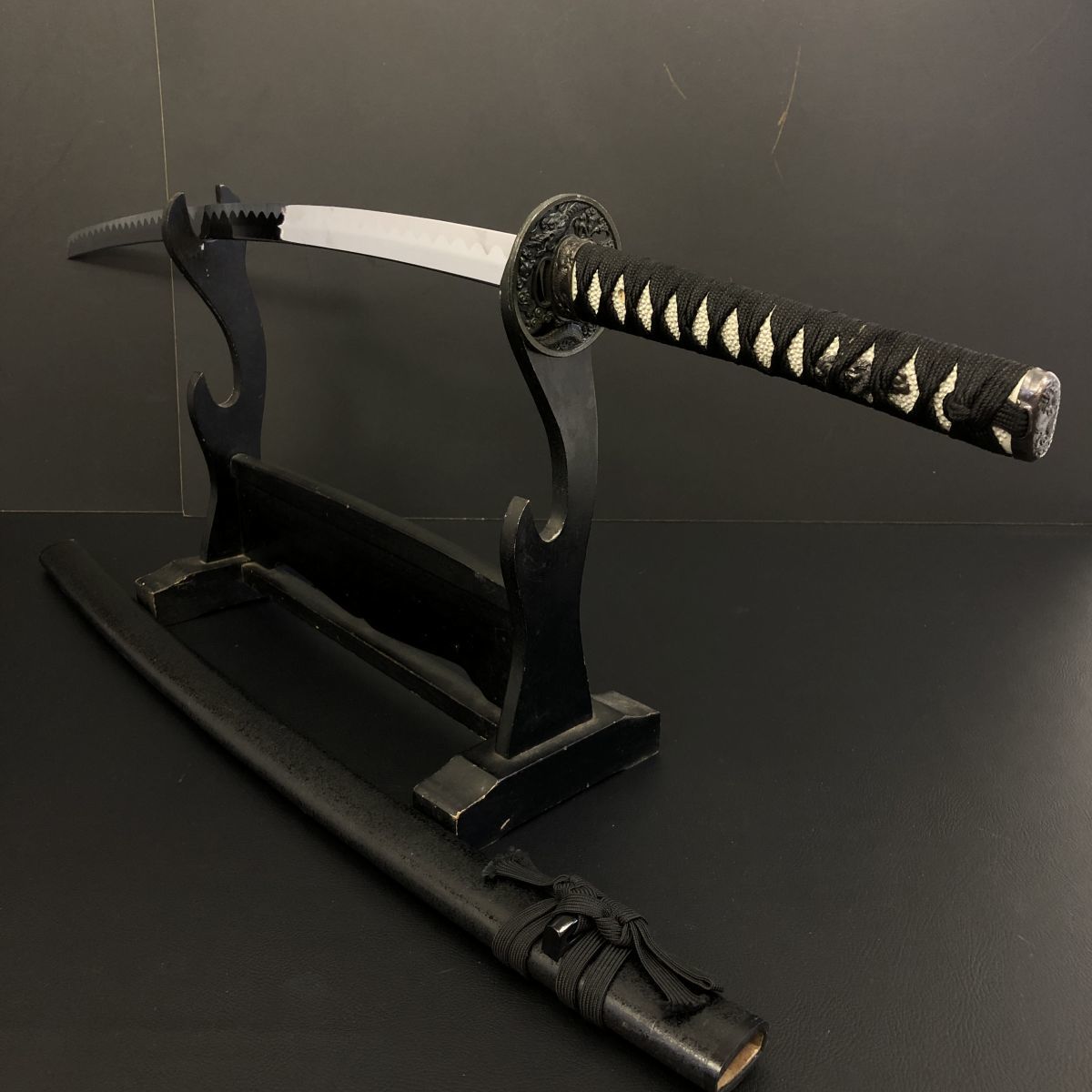 Yahoo!オークション - 模造刀 刀 全長103.5cm 刀装具 拵え 【307-234#1...