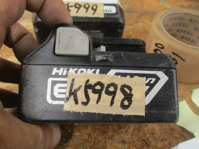 Yahoo!オークション - k5998 ハイコーキ BSL1860 18V